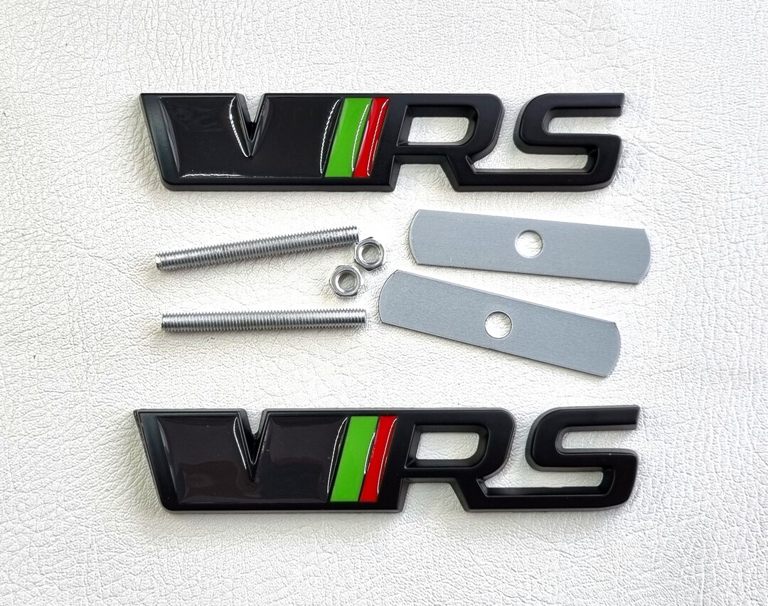 Skoda Vrs Grille Badge Logo Rear Trunk Emblem Sticker Oktavia Superb ...
