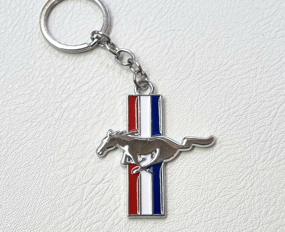 Mustang Keyring Metal Logo Keychain Shelby Gt500 Car Accessories Gift ...