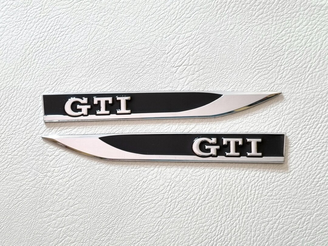 Gti Emblem Badge Black Side Wing Logo Sticker Golf Mk7 Mk6 Mk8 Mk5 Car ...
