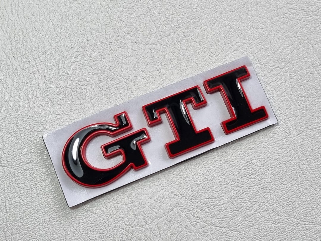 Gti Emblem Badge Rear Trunk Logo Sticker Polo Golf Mk7 Mk6 Mk8 Mk5 Car ...