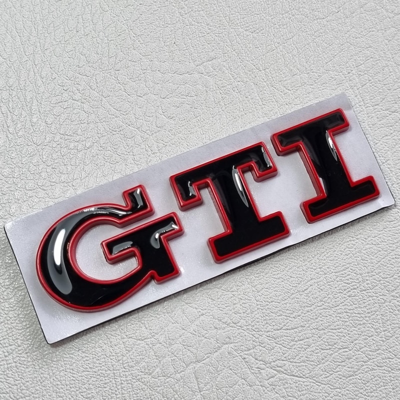 Black Vw Gti Badge - Etsy