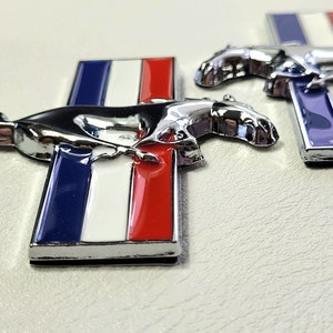 Mustang Badge Logo 2pcs Fender Wing Side Emblem Sticker Shelby Gt500 ...