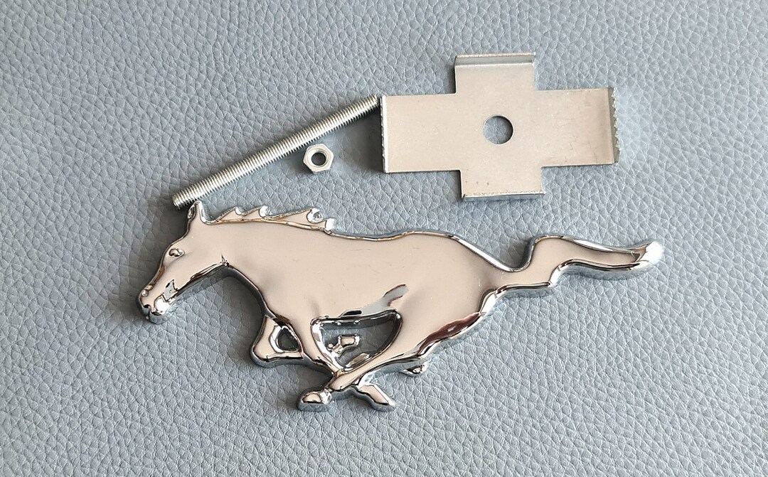 Mustang Grille Badge Metal Logo Grill Emblem Car Accessories - Etsy