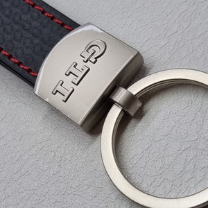 GTI Keychain: Leather Carbon Logo Keyring - Car Accessories - Etsy