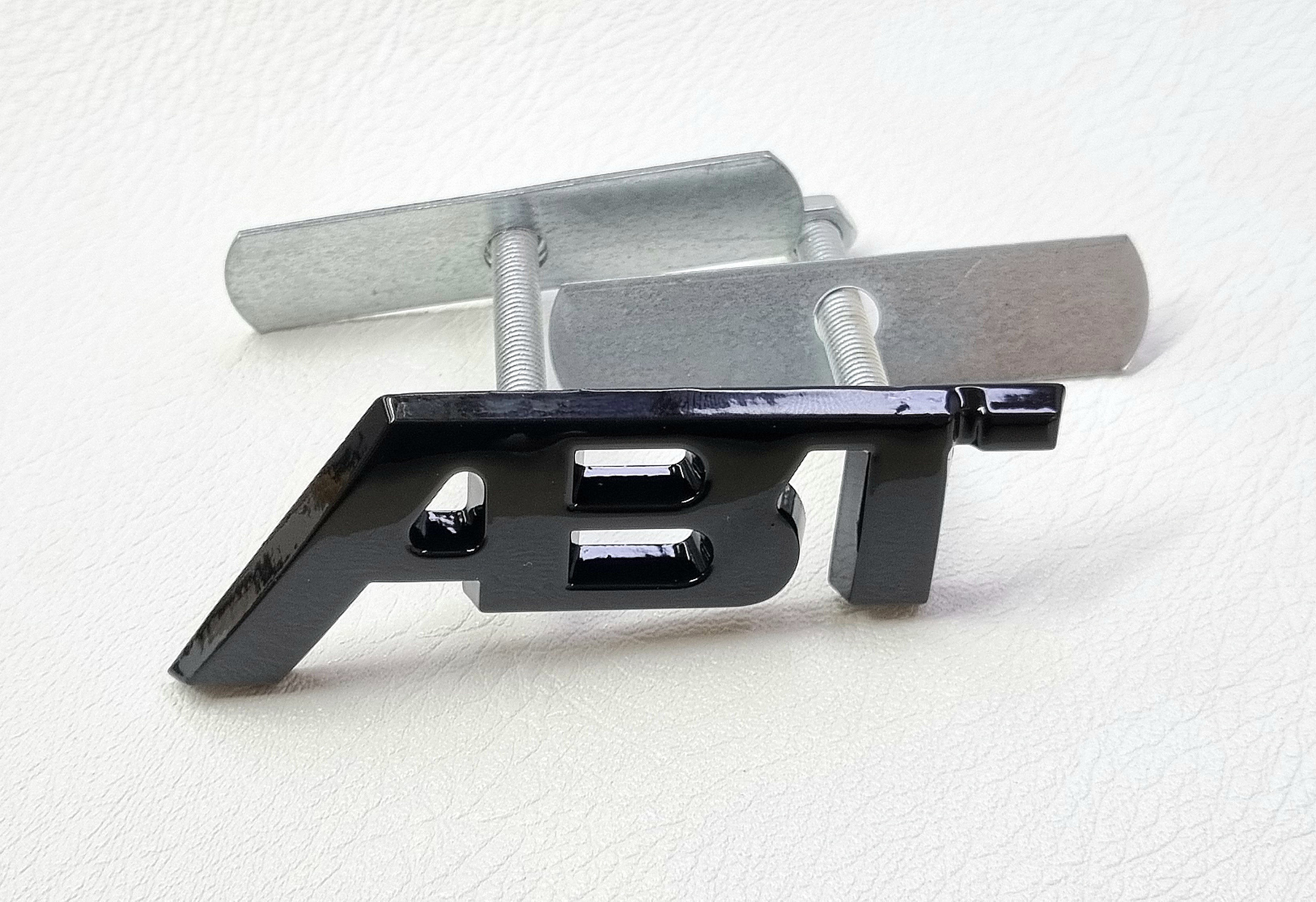 ABT Grille Badge + Logo Abt Emblem Rear Trunk Black Tailgate Sticker ...