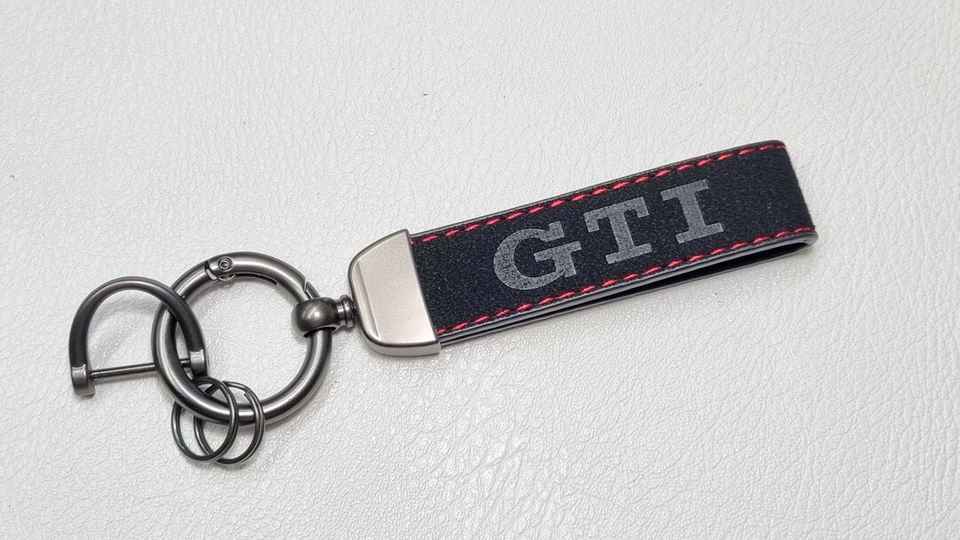 Gti Keychain Leather Alcantara Golf Mk7 Mk8 Mk6 Mk5 Keyring Logo Car ...