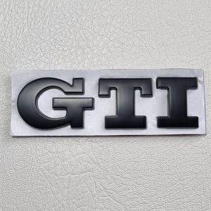 Gti Emblem Badge Black Rear Trunk Logo Sticker Polo Golf Mk7 Mk6 Mk8 ...