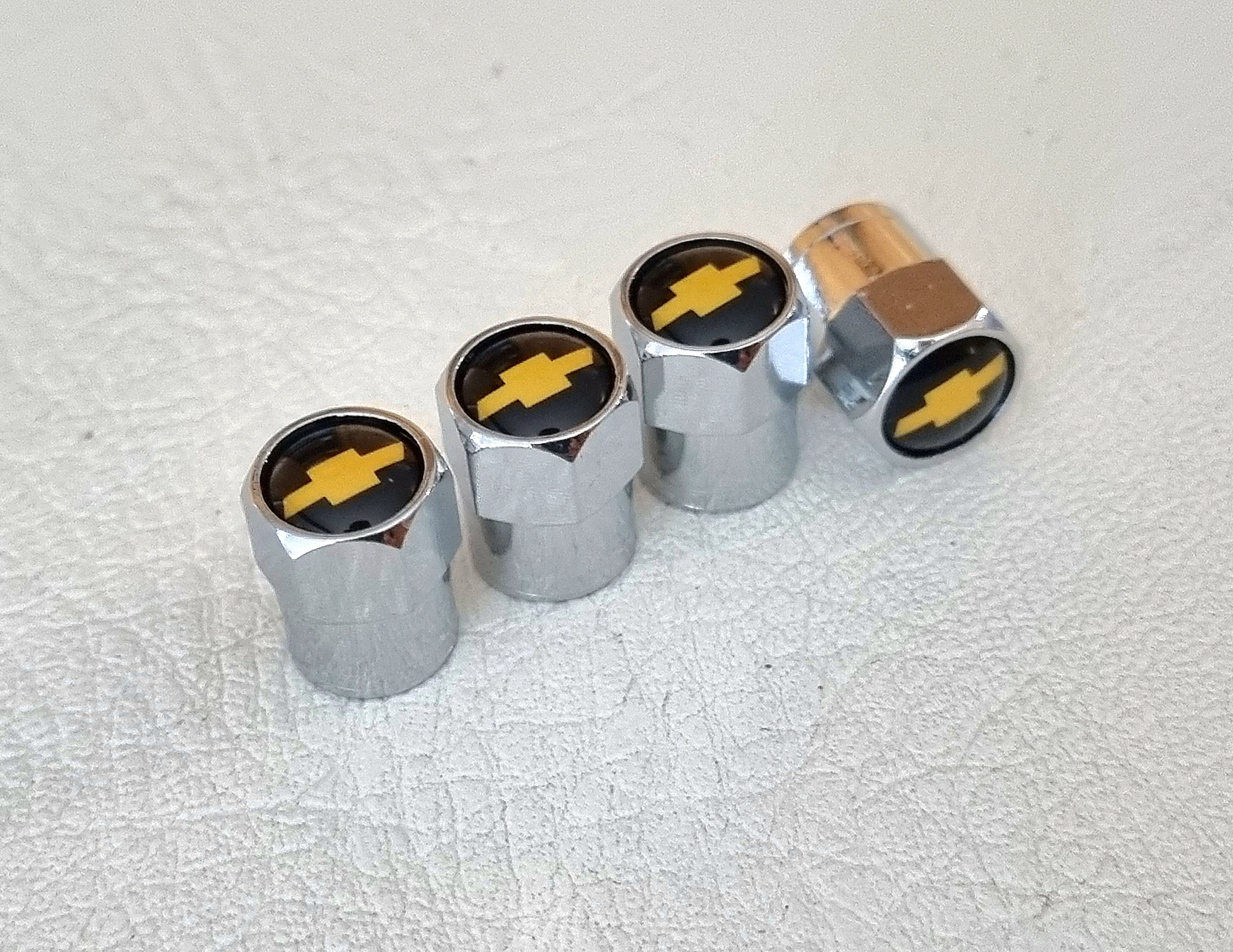 Chevrolet Tire Valve Caps 4Pcs Logo Chevy Stem Dust Air Cap Car Accessories