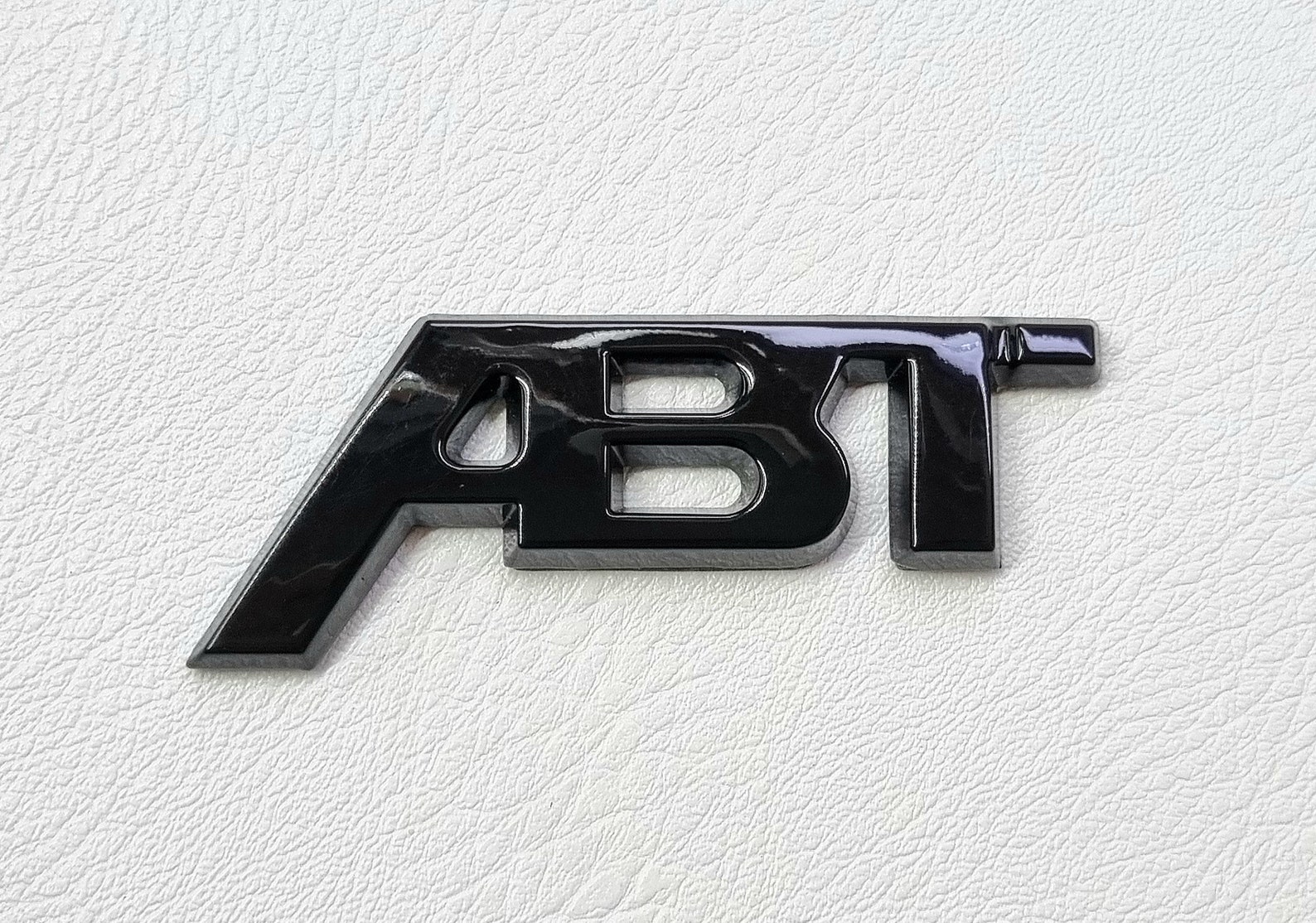 ABT Grille Badge + Logo Abt Emblem Rear Trunk Black Tailgate Sticker ...