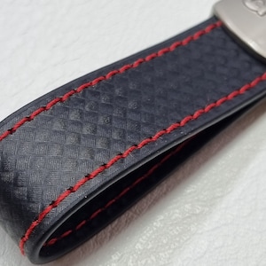 GTI Keychain: Leather Carbon Logo Keyring - Car Accessories - Etsy