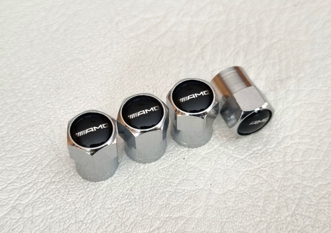 Amg Tire Valve Caps 4pcs Logo Stem Dust Cap Mercedes Car Accessories - Etsy