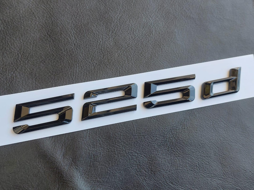 BMW 525d Gloss Black Trunk Emblem - E39 E60 E61 F10 F11 G30 G31 - Etsy UK