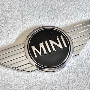 Mini Cooper Badge 11.5x5cm Logo Bonnet Boot Emblem Sticker JCW Car ...