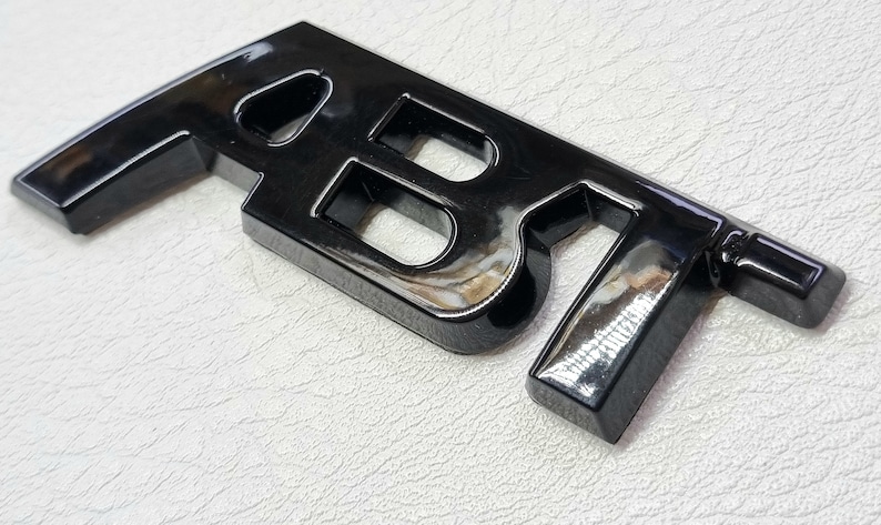 Abt Rear Trunk Emblem Logo Black Tailgate Badge Sticker Car Accessories ...