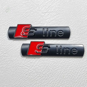 Logo S Line Emblem Wing 2pcs Side Fender Badge Sticker Car Accessories ...