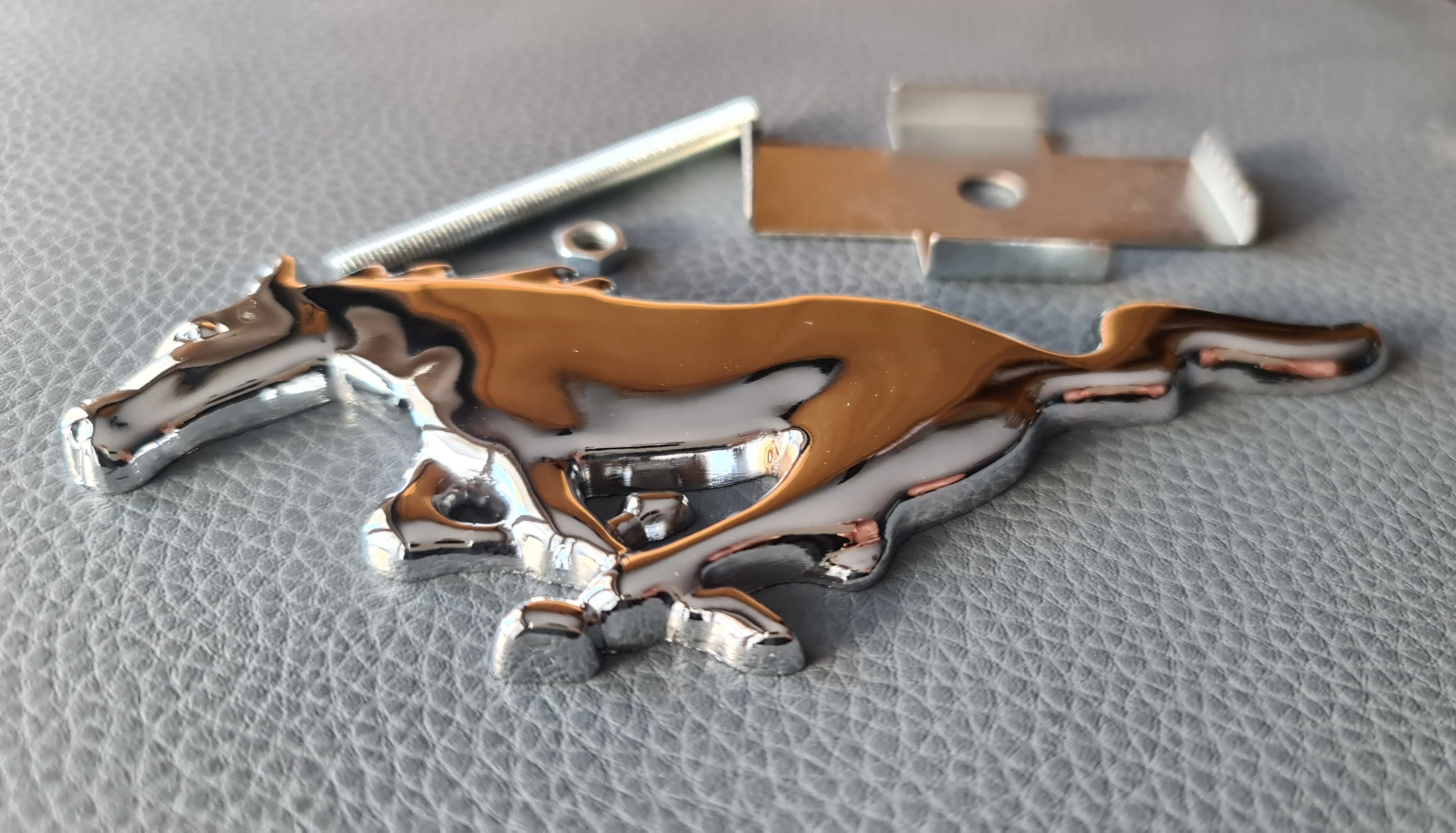 Mustang Grille Badge Metal Logo Grill Emblem Car Accessories - Etsy