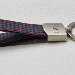 GTI Keychain: Leather Carbon Logo Keyring - Car Accessories - Etsy