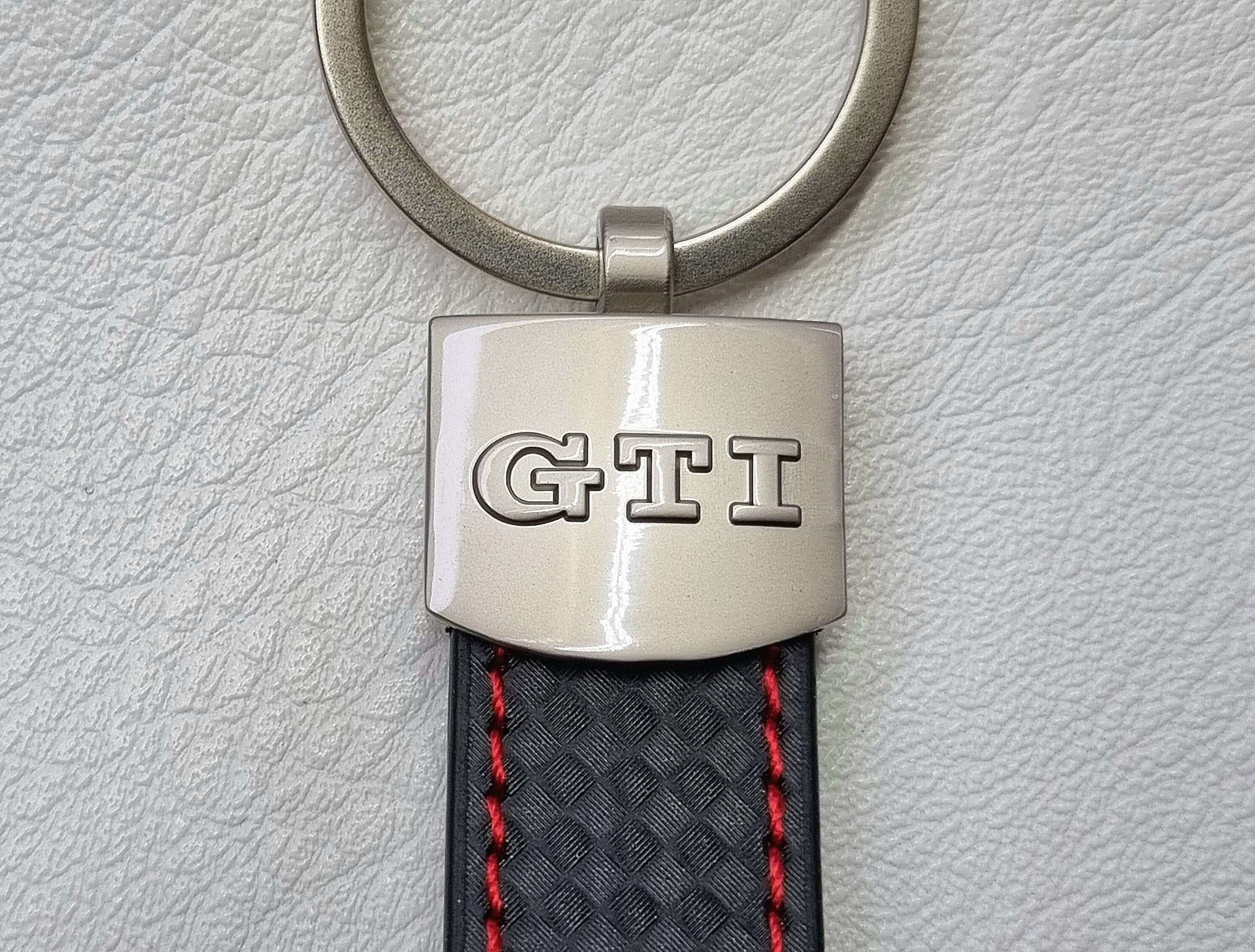 Gti Keychain Leather Carbon Logo Keyring Golf Mk7 Mk8 Mk6 Mk5 Polo Car ...
