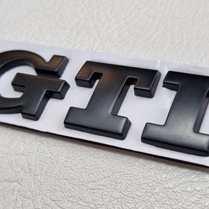 Gti Emblem Badge Black Rear Trunk Logo Sticker Polo Golf Mk7 Mk6 Mk8 ...