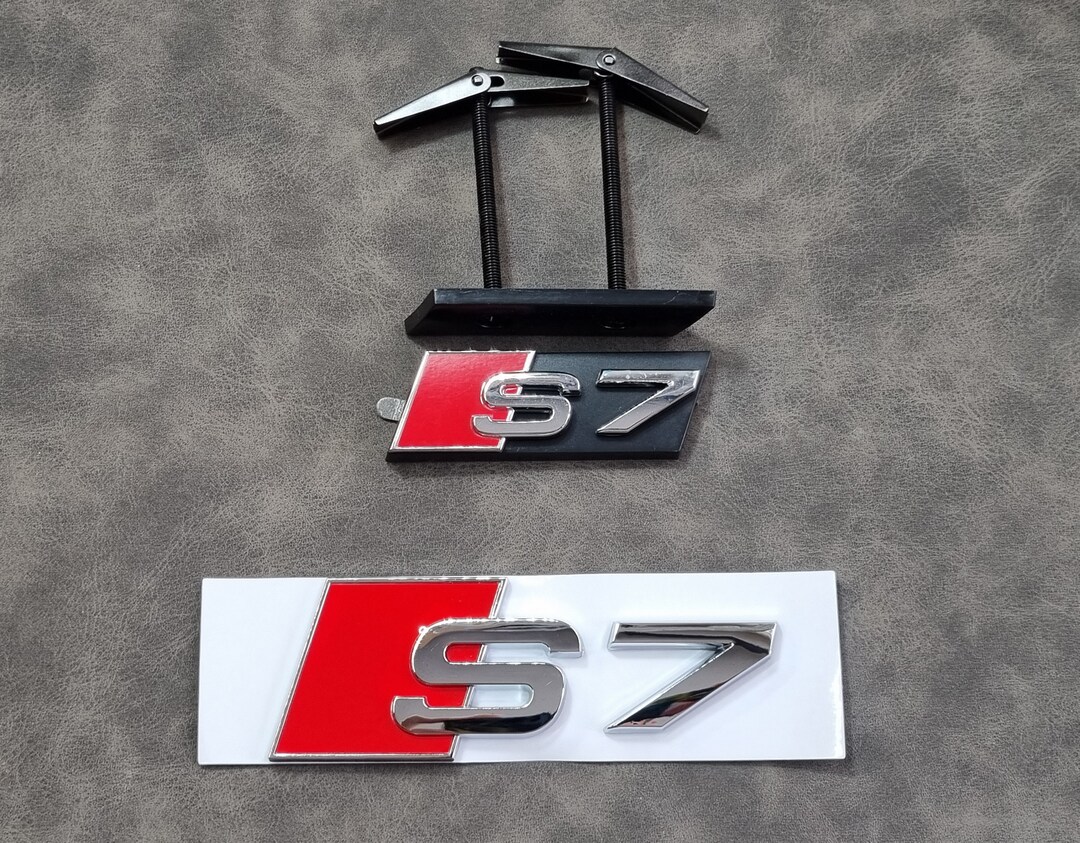S7 Grille Badge Front Logo + S7 Emblem Rear Trunk Sticker Car ...