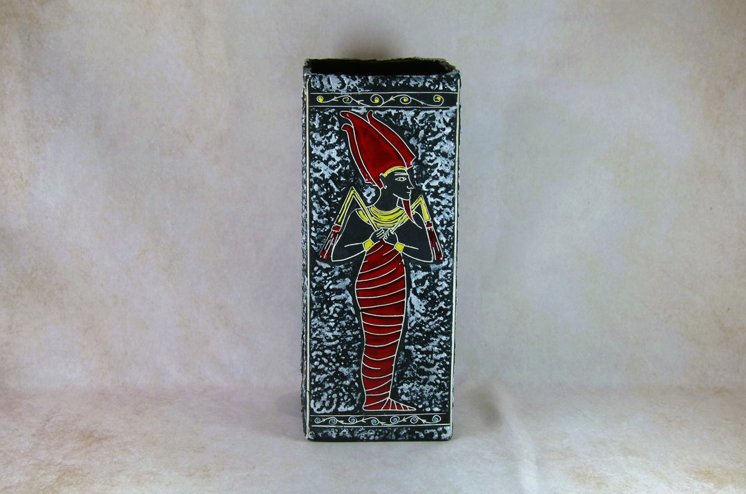 Ceramic Pharaoh Vase – Ancient Symbolism Glory - Etsy