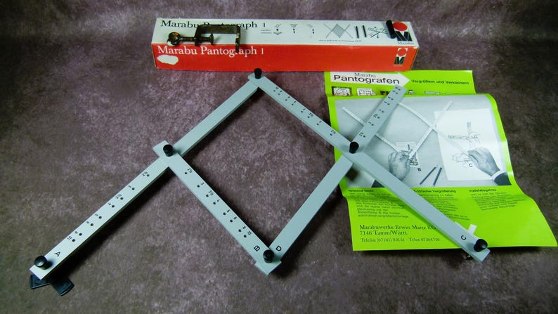 Vintage Pantograph Marabu 1 – German Drafting Tool With Holder and ...