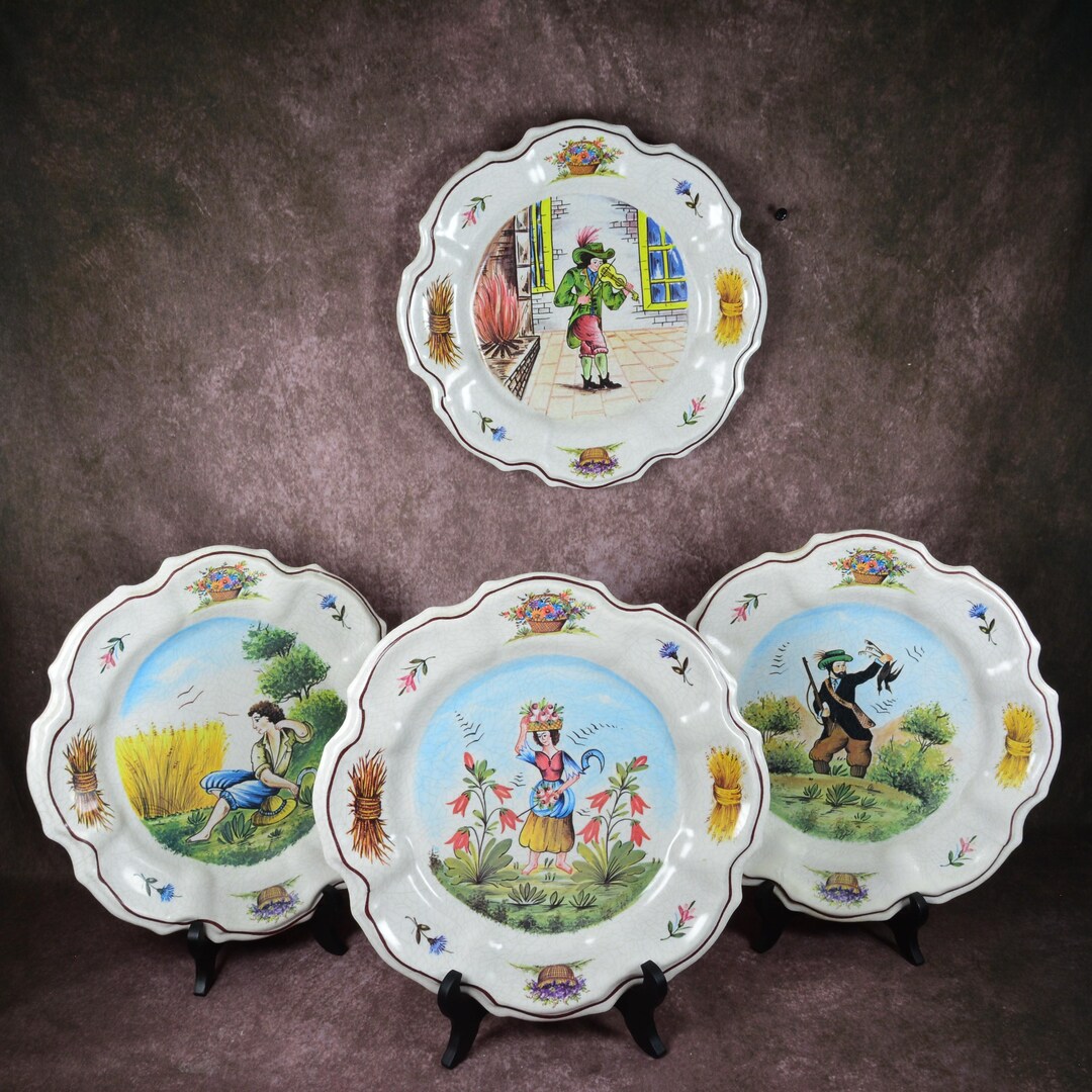 Mebel Italy Melamine Plate Set – Kitchen Collectible - Etsy