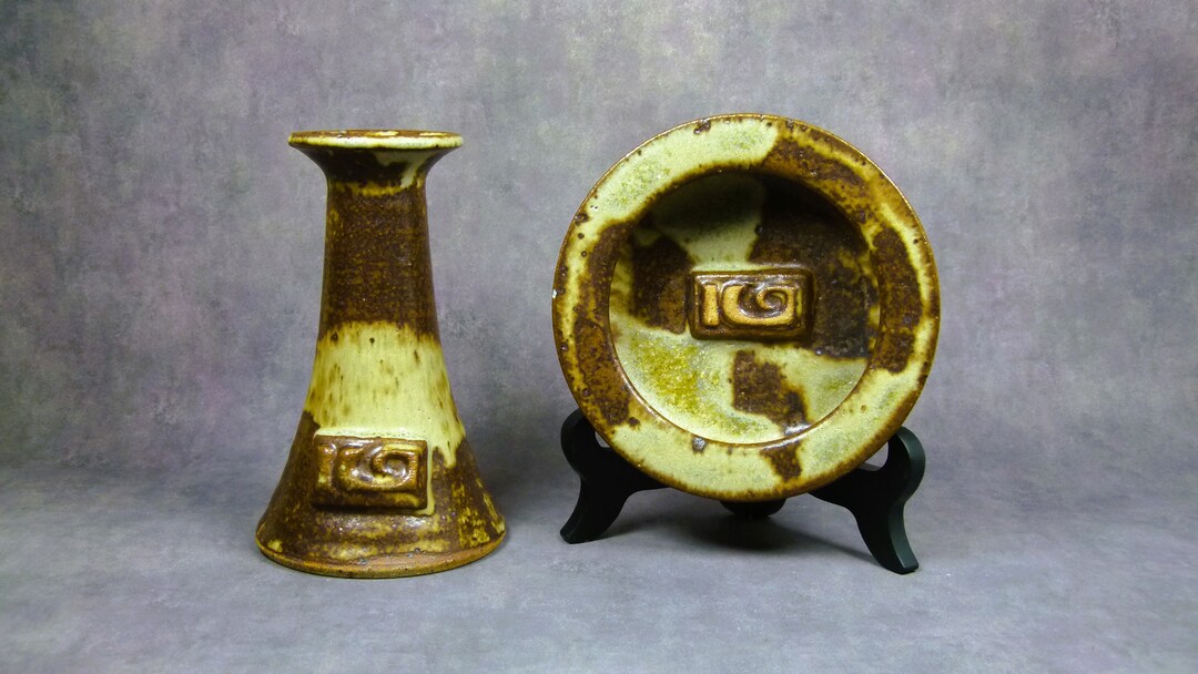 Kalmar Garden Danmark Studio Pottery Vase and Bowl - Etsy