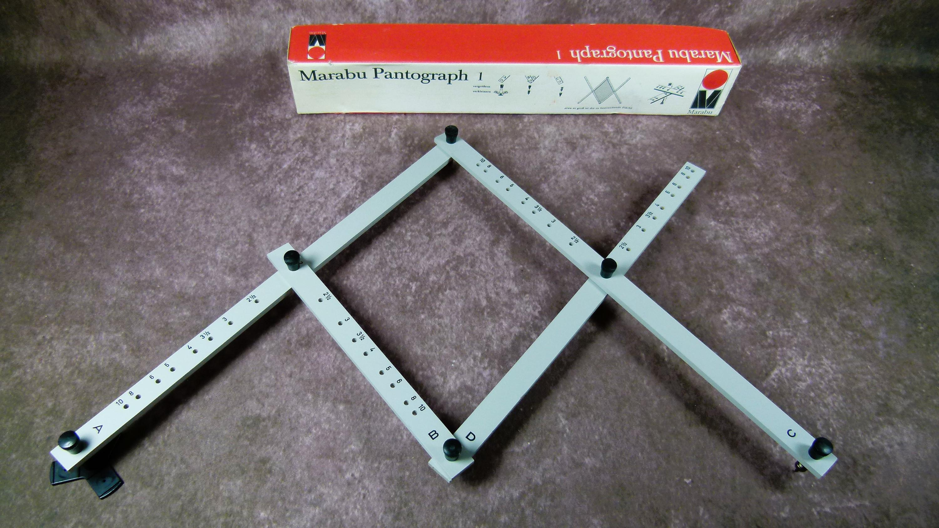 Vintage Pantograph Marabu 1 – German Drafting Tool With Holder and ...