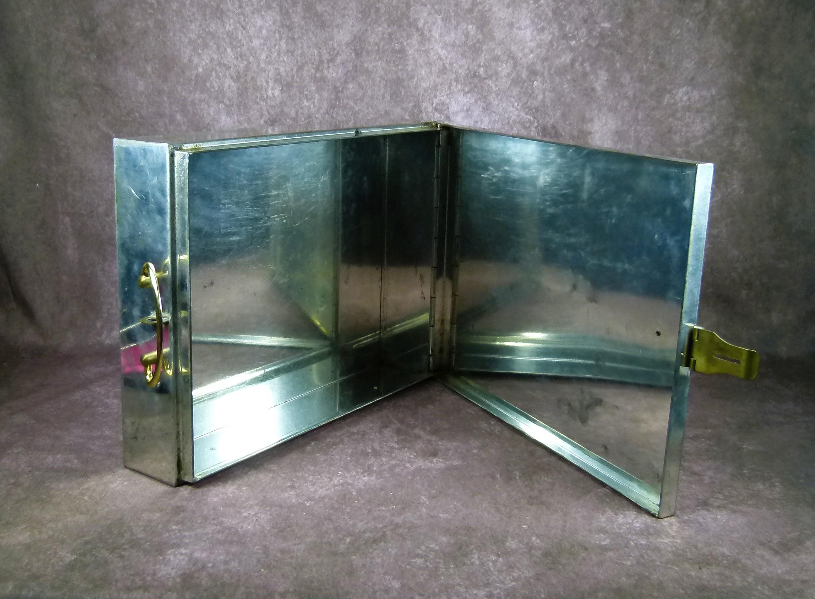 Vintage Industrial Galvanized Steel Safety Deposit Box Mid-20th Century ...