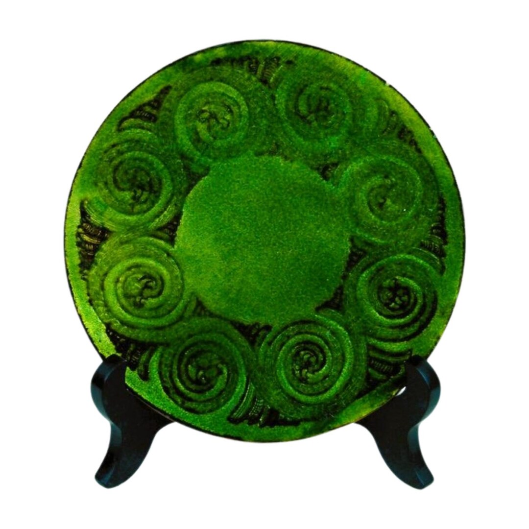 Nora Grill Plate – Green Viennese Art - Etsy