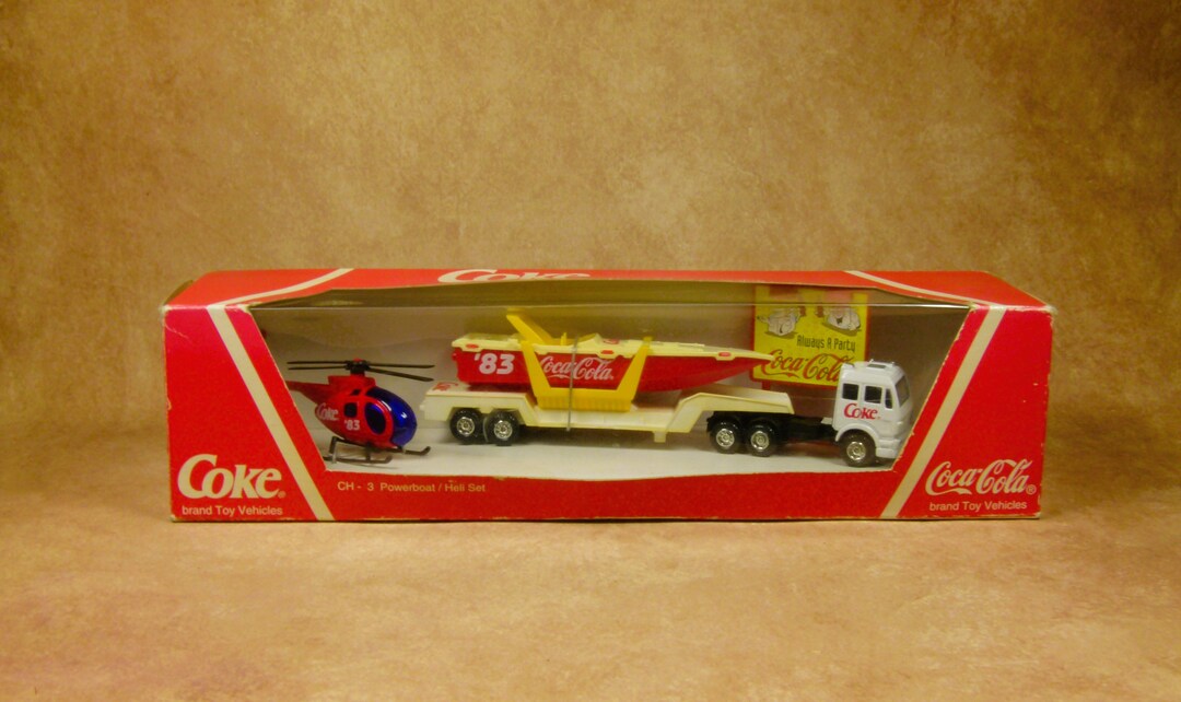 Coca-cola Edocar Collectible Set – 1997 Coca-cola Truck, Boat ...