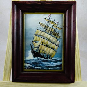 Vintage Maritime Oil Painting on Board by Emil Rieck - Etsy Australia