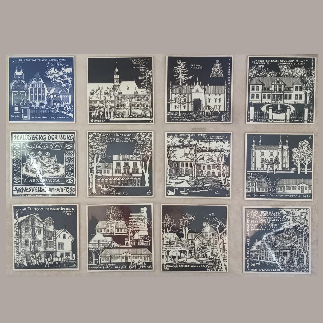 Alfred Evers Ceramic Tile Set – Mid-20th Centuryglazed Art - Etsy