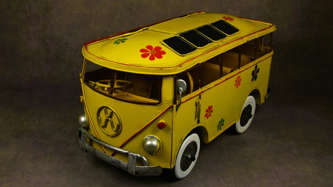 Vintage Tin Toy Camper Van, VW Bus Imitation, Mid-20th Century, Very ...