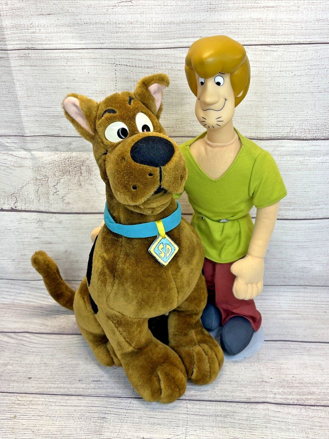 Vintage Talking Scooby-doo & Shaggy Plush 16 Cartoon Network 1998 Toys ...