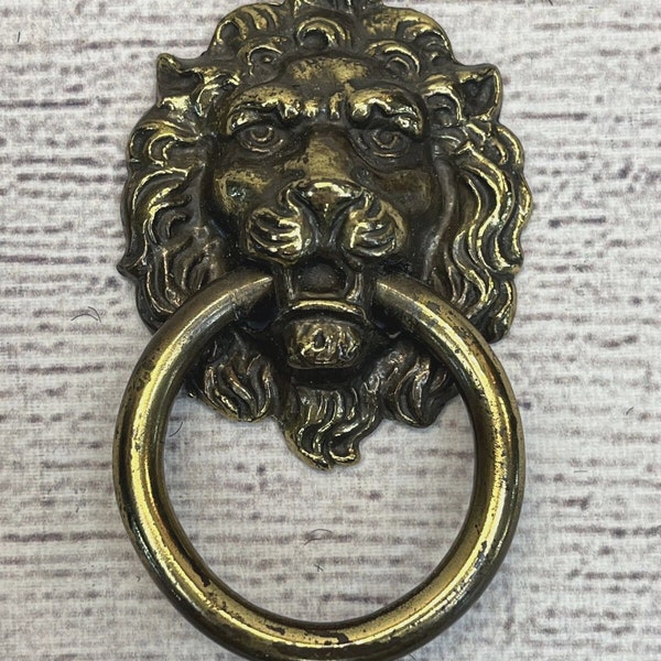 Lion Knocker Drawer Pull - Etsy