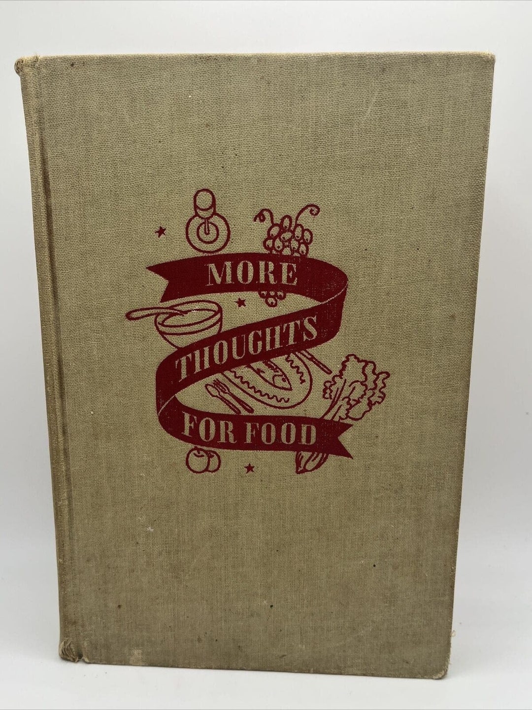 Vintage 1943 More Thoughts for Food Menu Aid Vanguard Press HC Cook ...