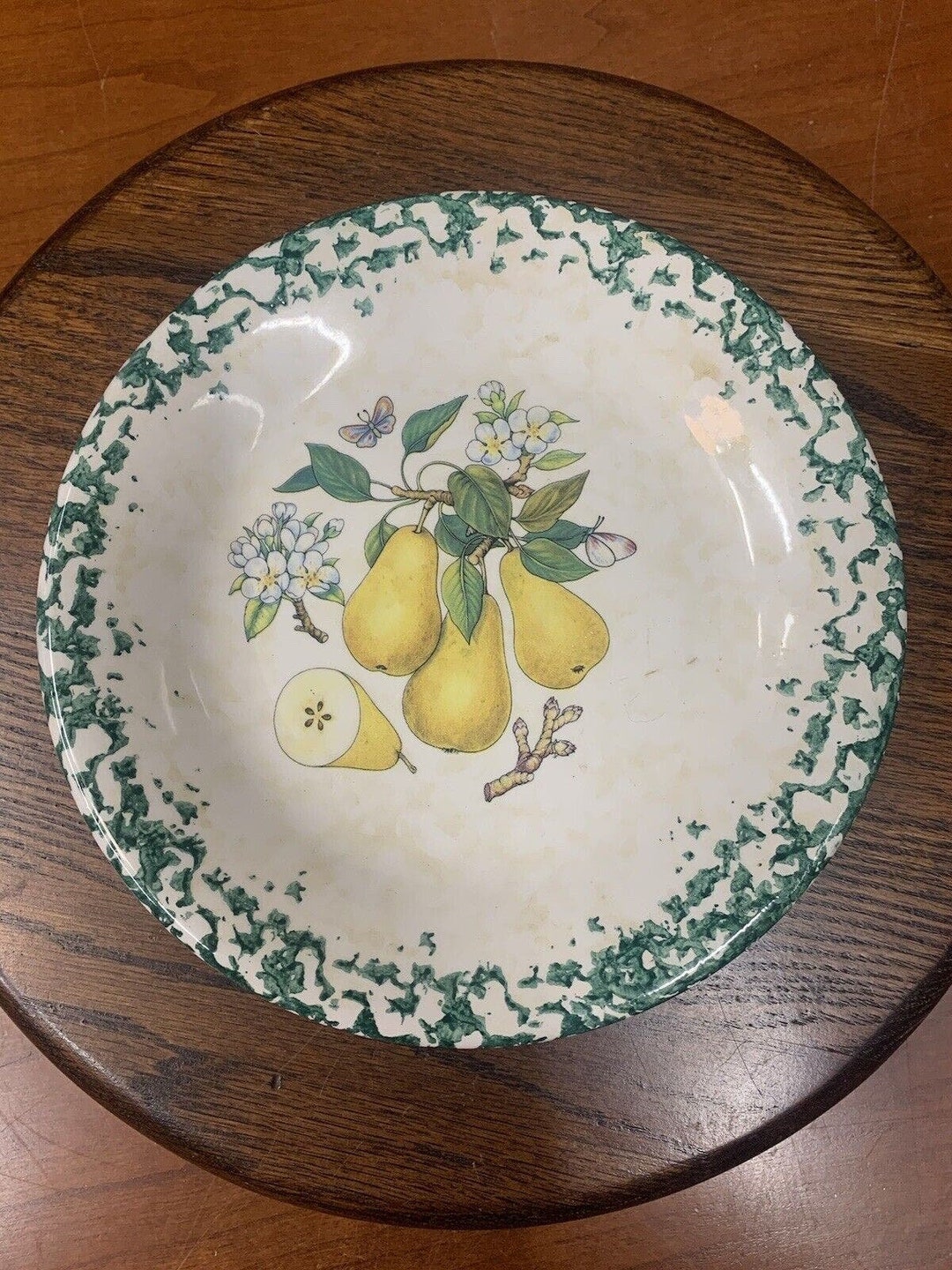 Vintage Himark Plate 8 Made in Italy Pears Fruit Design/butterfly 2C - Etsy