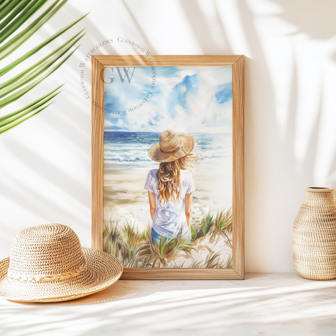 Watercolor Boho Seaside Digital Download | Coastal Decor | Beach Vibe ...