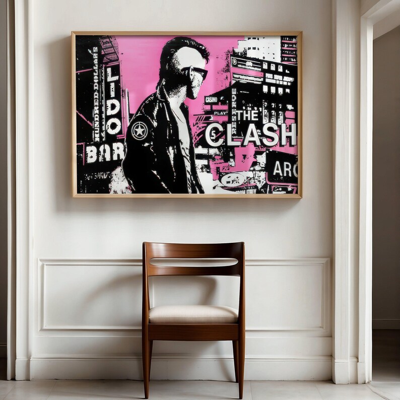 The Clash Poster: Retro Punk Rock Art Print, Music Lover Decor - Etsy