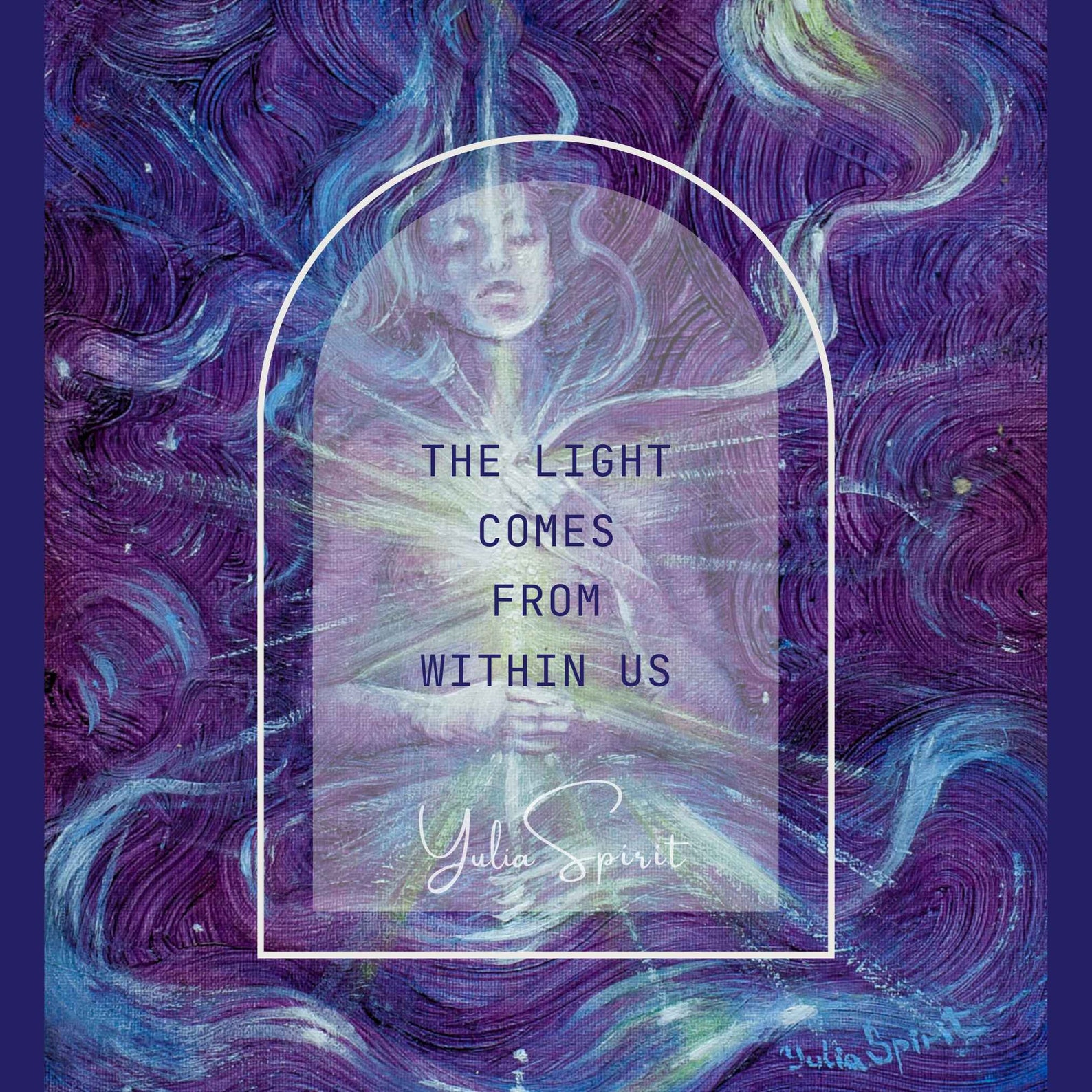 Light From Within. Hand-drawn Oil Painting. Transcendental Art From ...