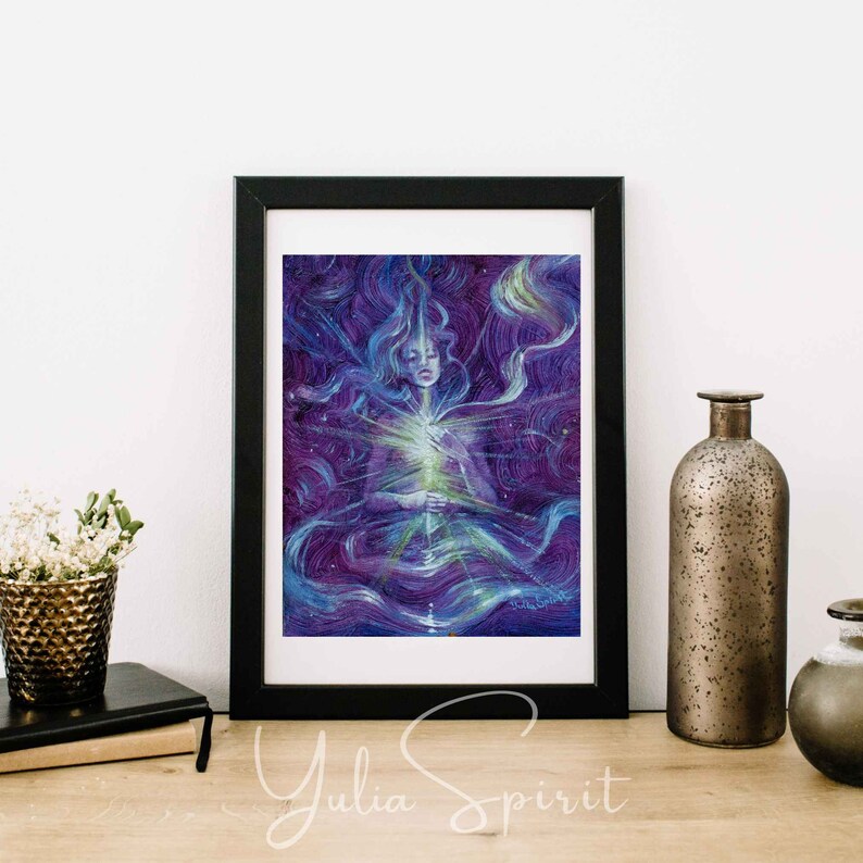 Light From Within. Hand-drawn Oil Painting. Transcendental Art From ...