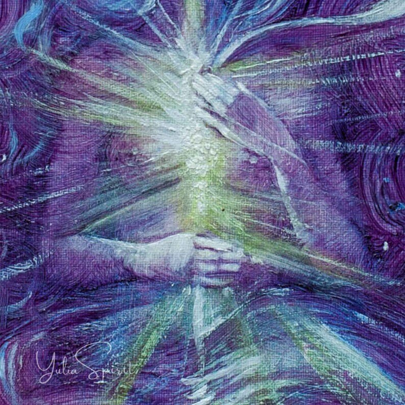 Light From Within. Hand-drawn Oil Painting. Transcendental Art From ...
