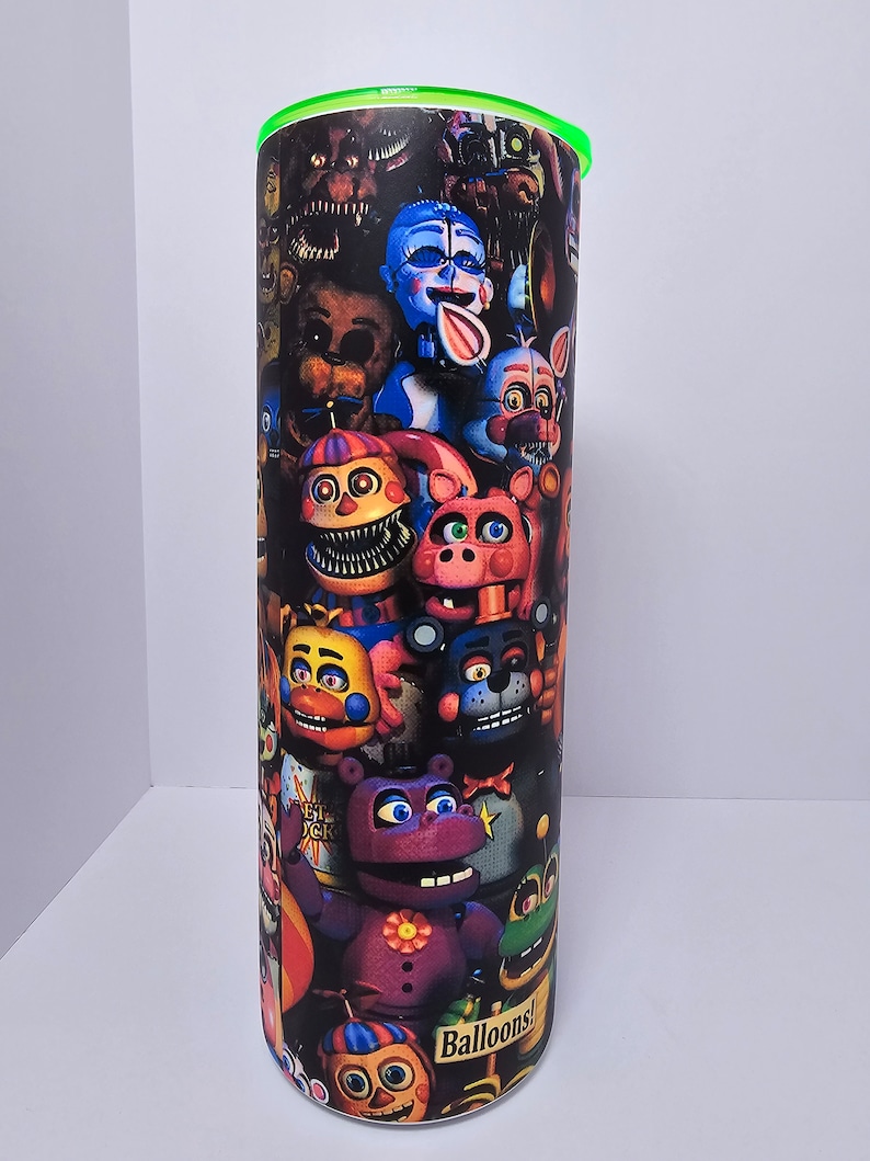 Five Nights at Freddy's Fnaf GLOW in the DARK 20oz Tumbler Cup Mug W ...
