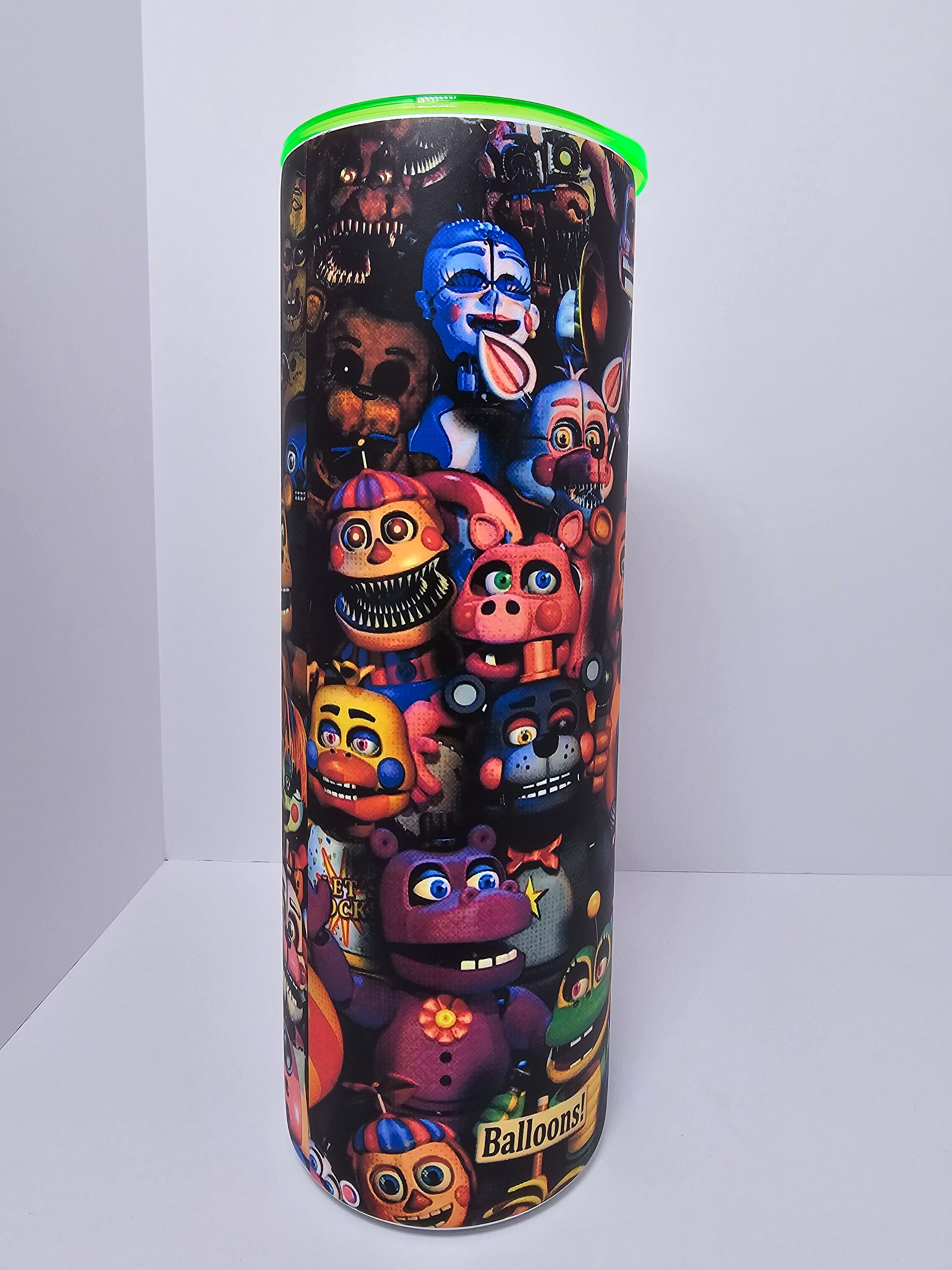 Five Nights at Freddy's Fnaf GLOW in the DARK 20oz Tumbler Cup Mug W ...