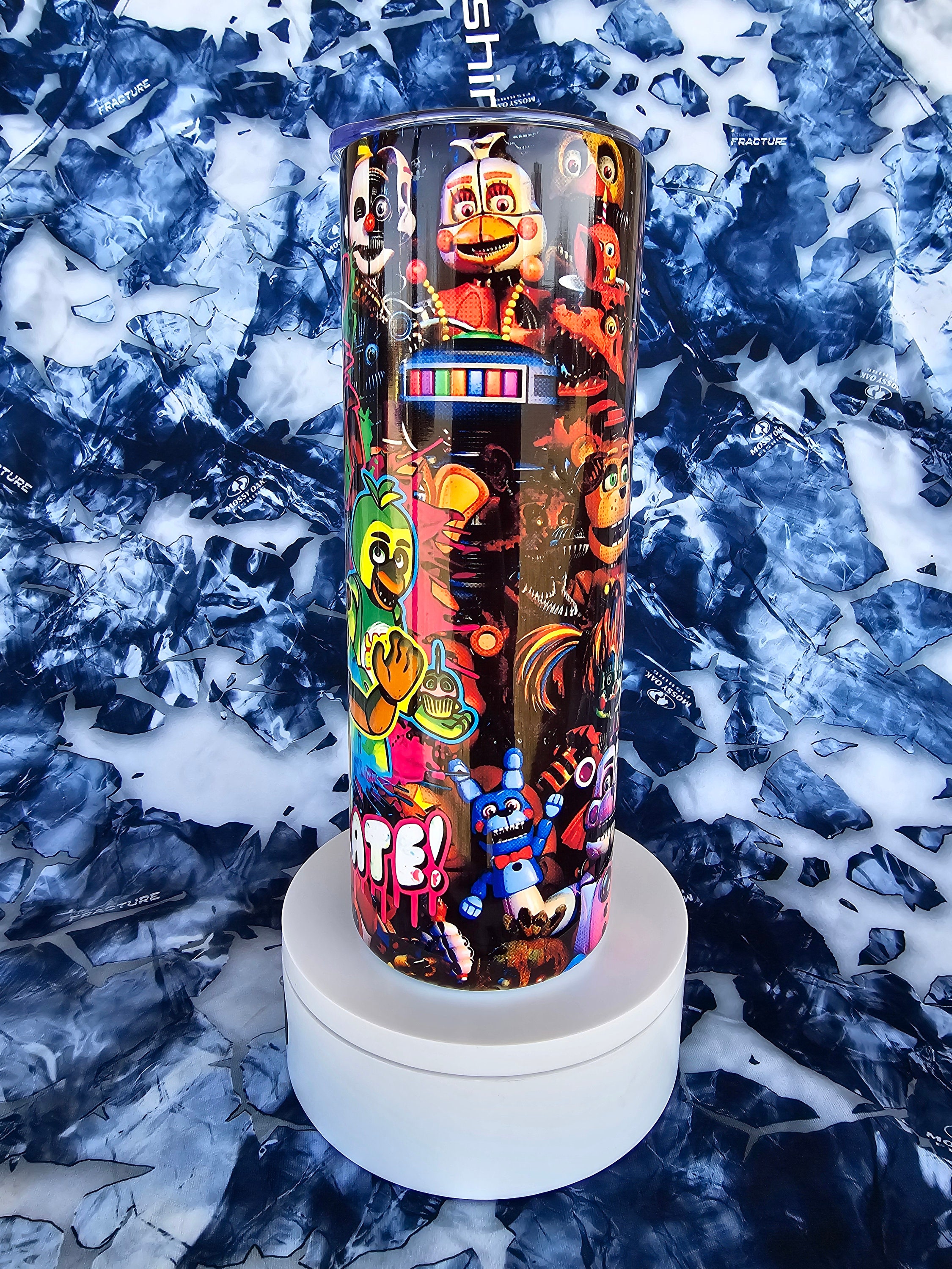 Five Nights at Freddy's Fnaf 20oz Tumbler Cup Mug W/lid, Straw and Box ...
