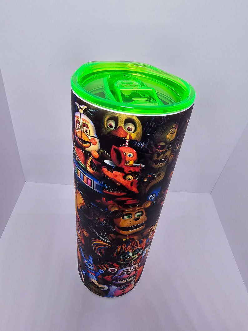 Five Nights at Freddy's Fnaf GLOW in the DARK 20oz Tumbler Cup Mug W ...