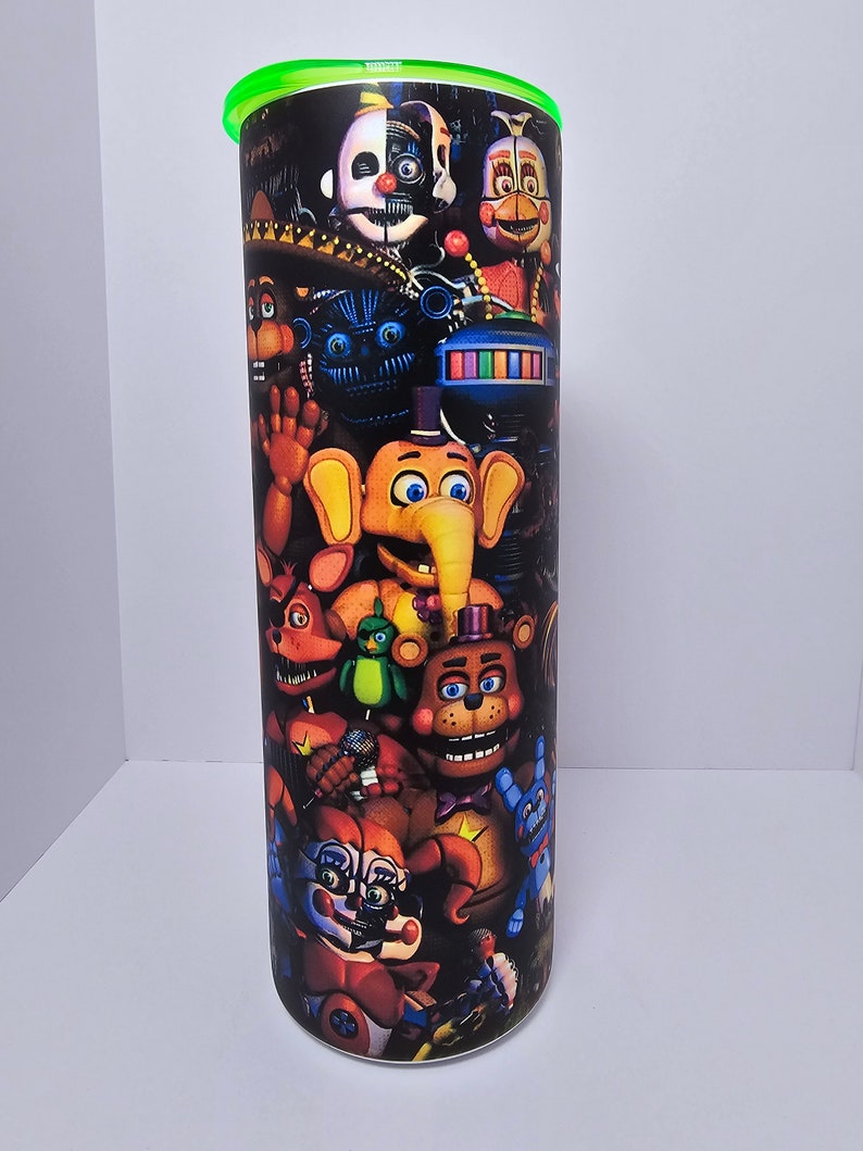 Five Nights at Freddy's Fnaf GLOW in the DARK 20oz Tumbler Cup Mug W ...