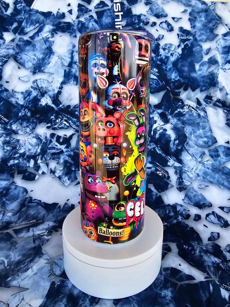 Five Nights at Freddy's Fnaf 20oz Tumbler Cup Mug W/lid, Straw and Box ...